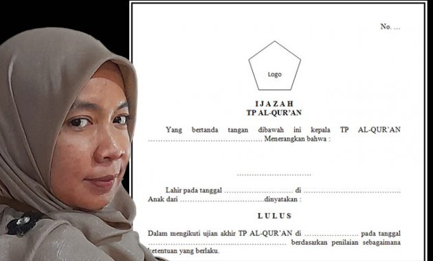Ijazah TPQ Taman Pendidikan Al Qur'an