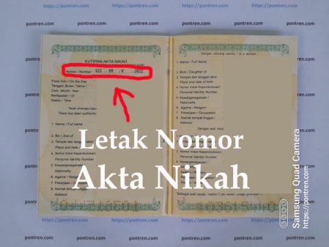 Letak Tanggal Kutipan Akta Nikah